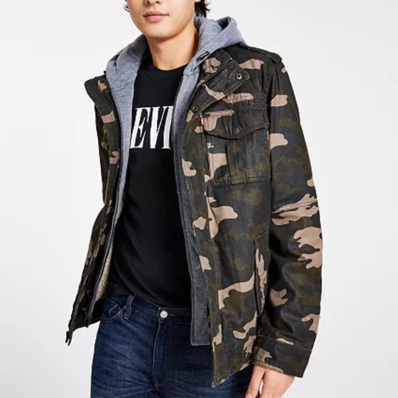Levi's | Jackets & Coats | Levis Mens Sherpa Lined Two Pocket Hooded ...